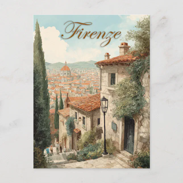Vintage-Inspired Florence Postcard | Zazzle