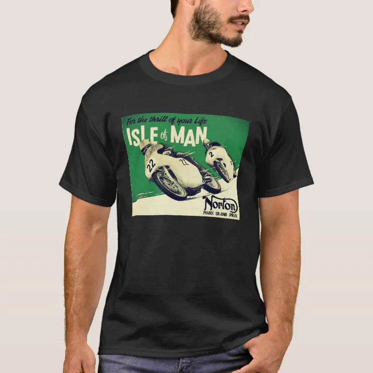 Vintage Isle of man. T-Shirt | Zazzle