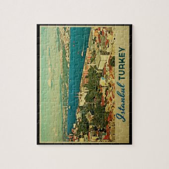 Vintage Istanbul Turkey Jigsaw Puzzle | Zazzle