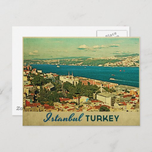Vintage Istanbul Turkey Postcard | Zazzle