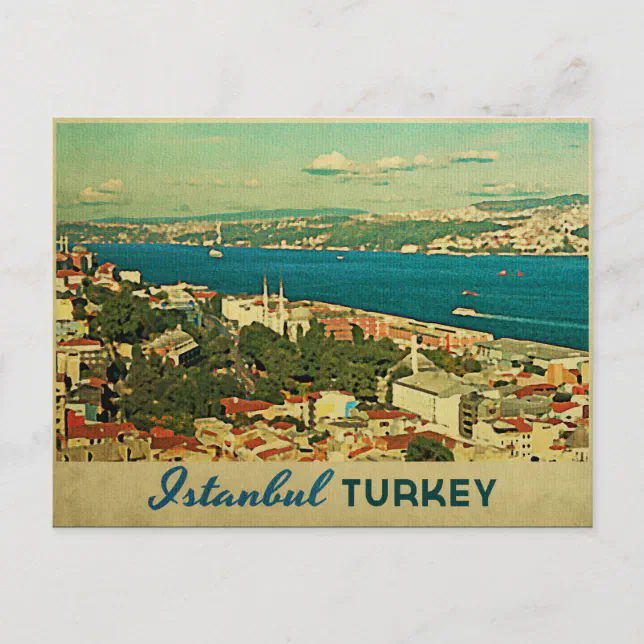 Vintage Istanbul Turkey Postcard | Zazzle