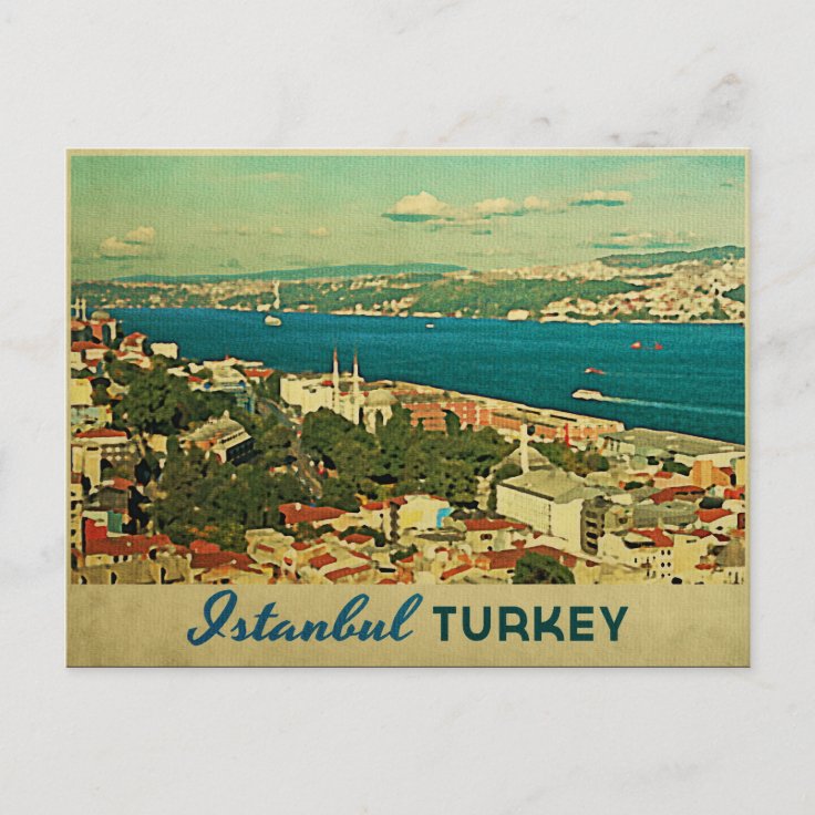 Vintage Istanbul Turkey Postcard | Zazzle