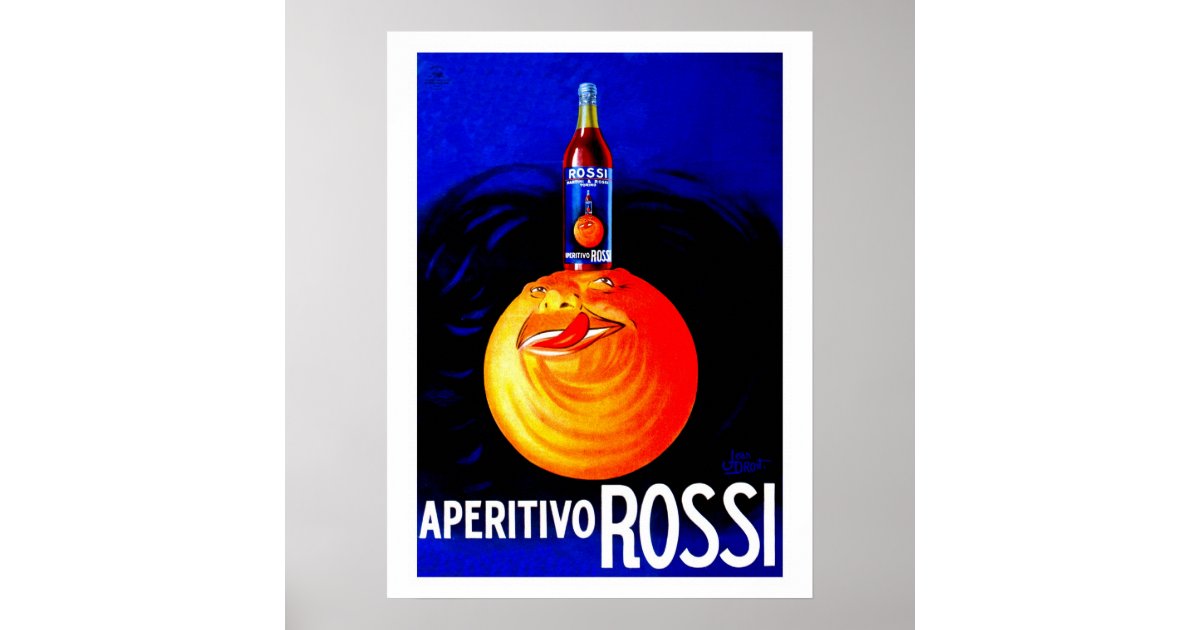 Vintage Italian aperitivo advertising Poster | Zazzle