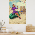 Vintage Italian Girl Poster | Zazzle