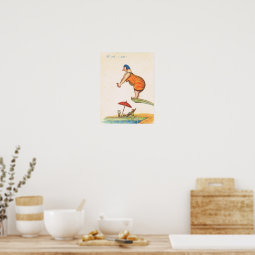 Vintage Italian humour, Fat lady Diving Poster | Zazzle