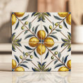 Vintage Italian Lemon Citrus Botanical Pattern Ceramic Tile | Zazzle
