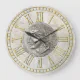 Vintage Italian Lira on Plaster Large Clock | Zazzle