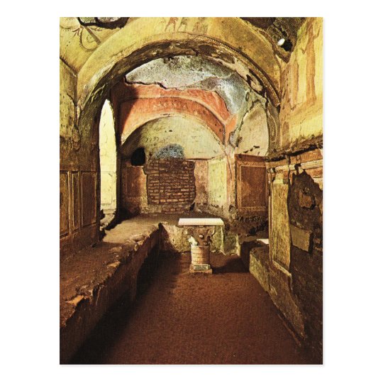 Vintage Italy, Catacombs of Priscilla, Rome Postcard | Zazzle.com