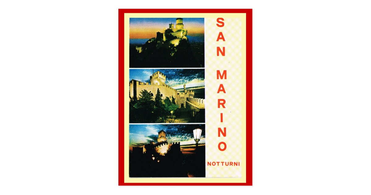 Vintage Italy, Travel Poster, San Marino Postcard | Zazzle.com
