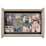 Vintage Ivory Framed Photo Collage Tray | Zazzle