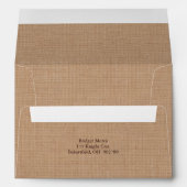 Vintage Ivory Lace and Medium Burlap Envelope | Zazzle