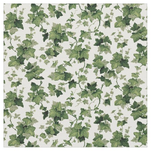 Vintage Ivy pattern Fabric | Zazzle
