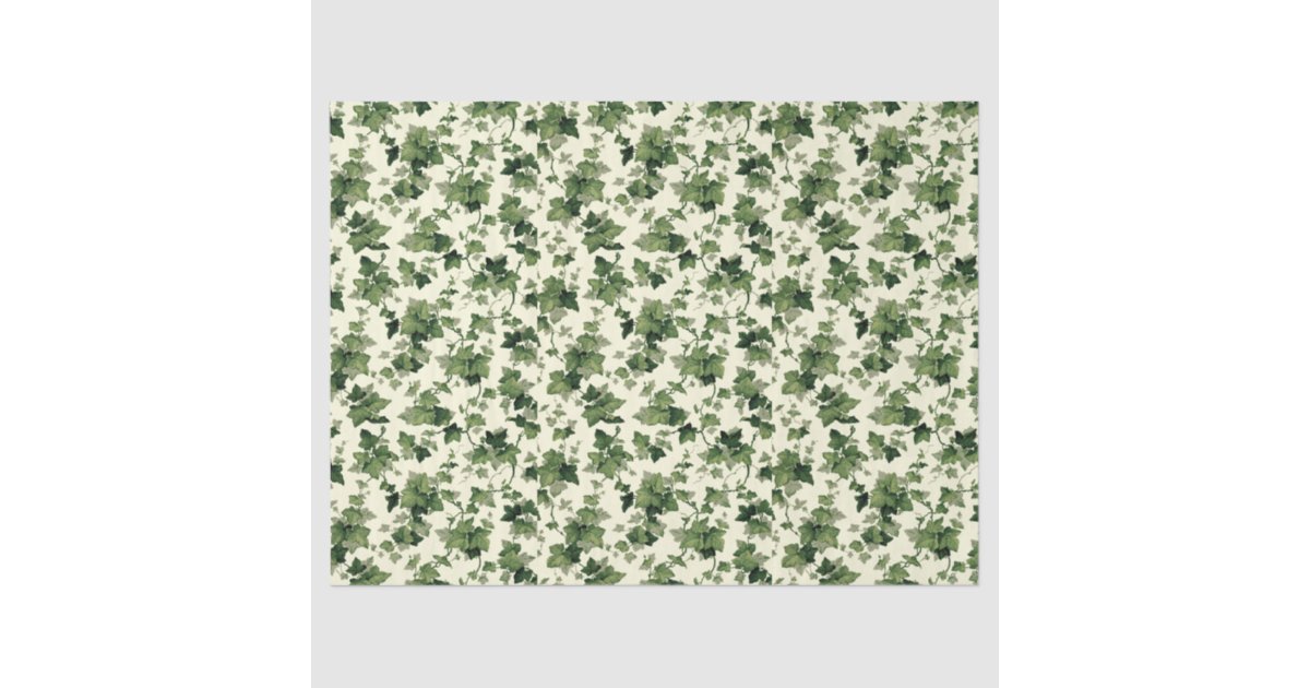 Vintage Ivy pattern Tissue Paper | Zazzle