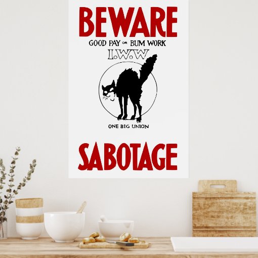 Vintage IWW Propaganda Poster | Zazzle