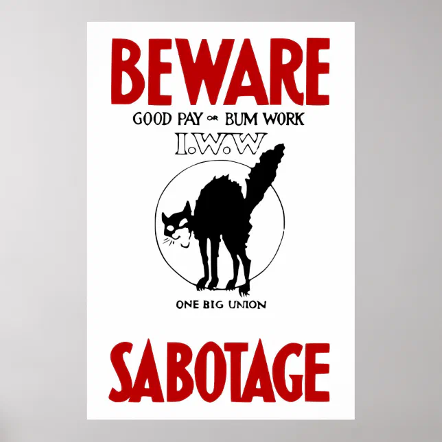 Vintage IWW Propaganda Poster | Zazzle