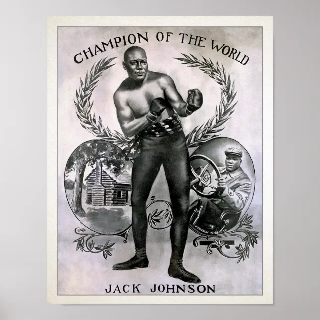 Vintage Jack Johnson Champion Poster | Zazzle