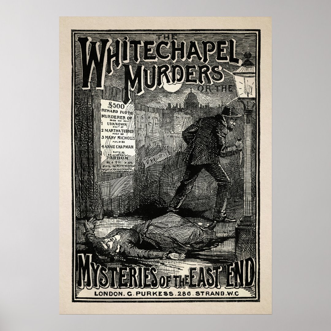 Vintage Jack the Ripper Art Poster | Zazzle