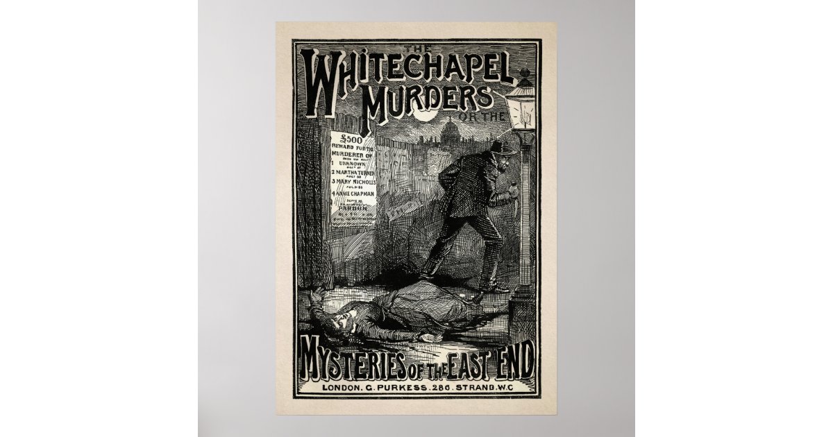 Vintage Jack the Ripper Art Poster | Zazzle