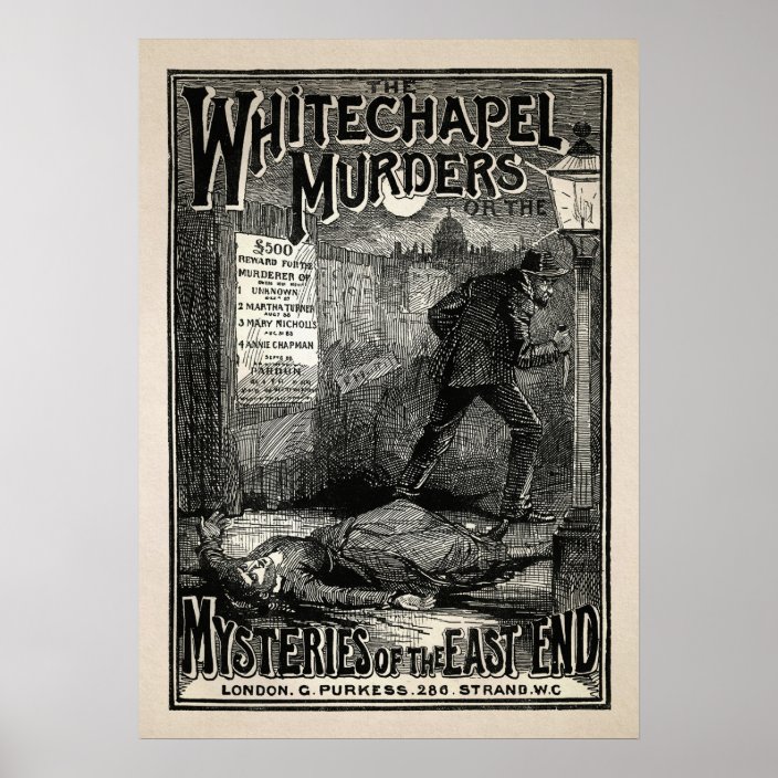 Vintage Jack the Ripper Art Poster | Zazzle.com