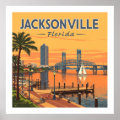 Vintage Jacksonville Florida Poster | Zazzle