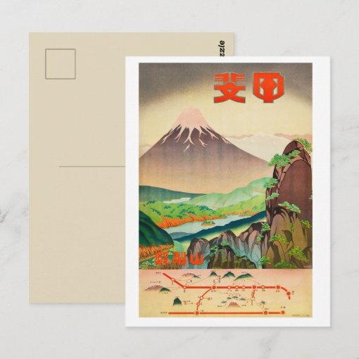 Vintage Japan Travel Postcard | Zazzle