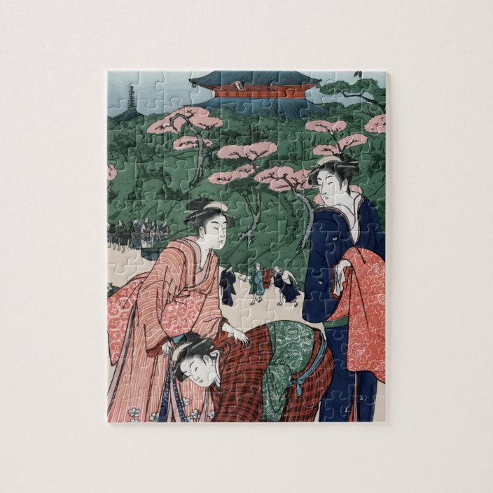 Vintage Japanese Art Jigsaw Puzzle | Zazzle.com