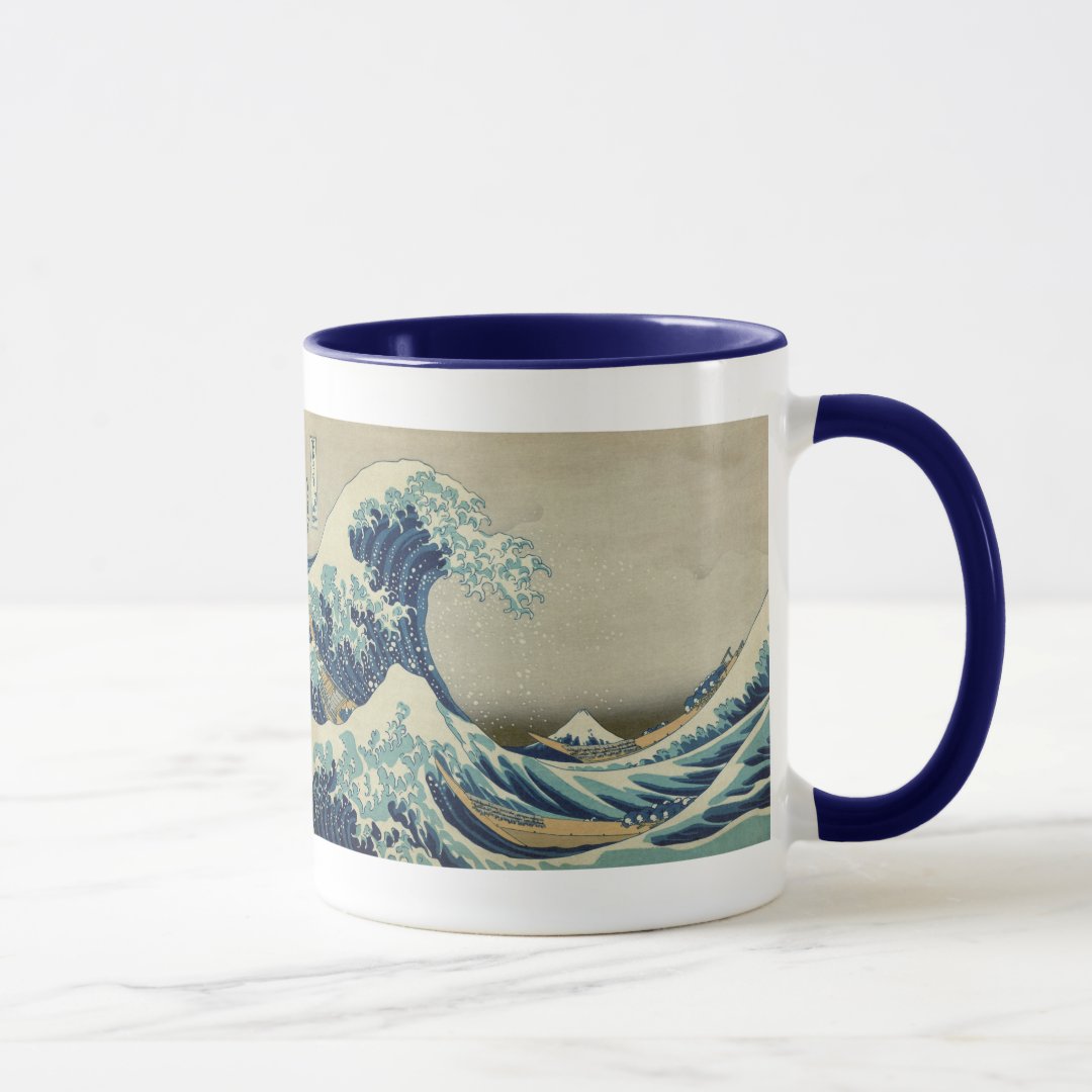 Vintage Japanese Art, The Great Wave by Hokusai Mug | Zazzle