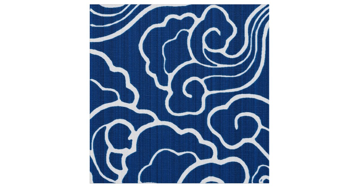 japanese cloud pattern fabric