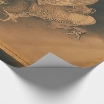 Vintage Japanese Dragon Wrapping Paper | Zazzle