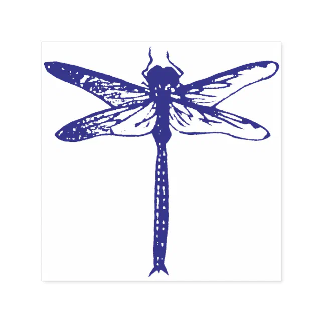 Vintage Japanese Dragonfly Self-inking Stamp | Zazzle