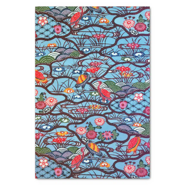 Vintage Japanese Kimono Textile (Bingata) Tissue Paper | Zazzle
