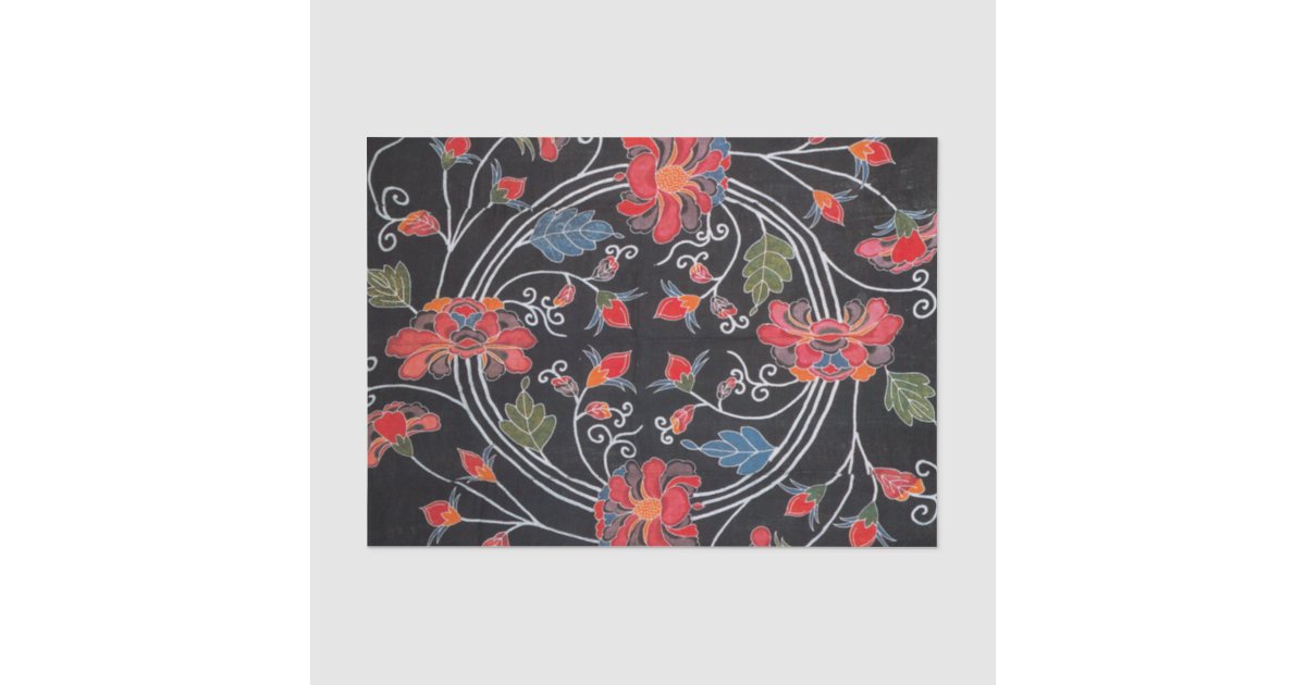 Vintage Japanese Kimono Textile (Bingata) Tissue Paper | Zazzle