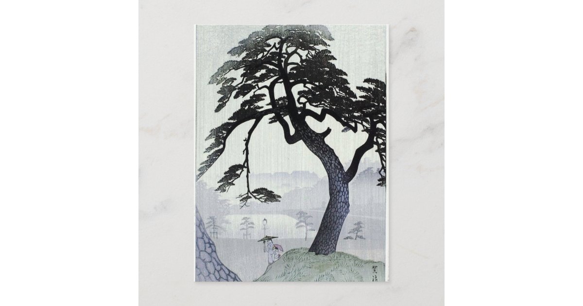 Vintage Japanese Tree Postcard | Zazzle
