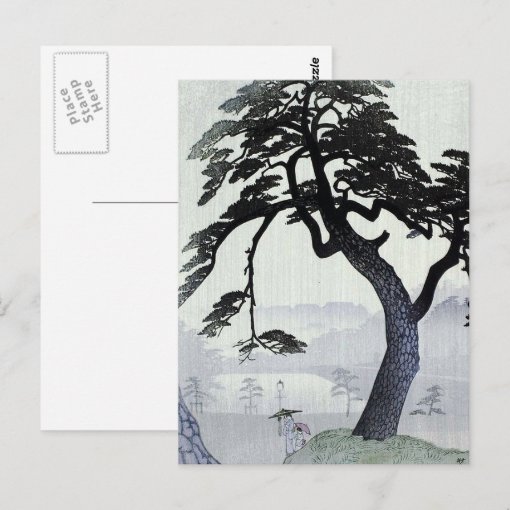 Vintage Japanese Tree Postcard | Zazzle