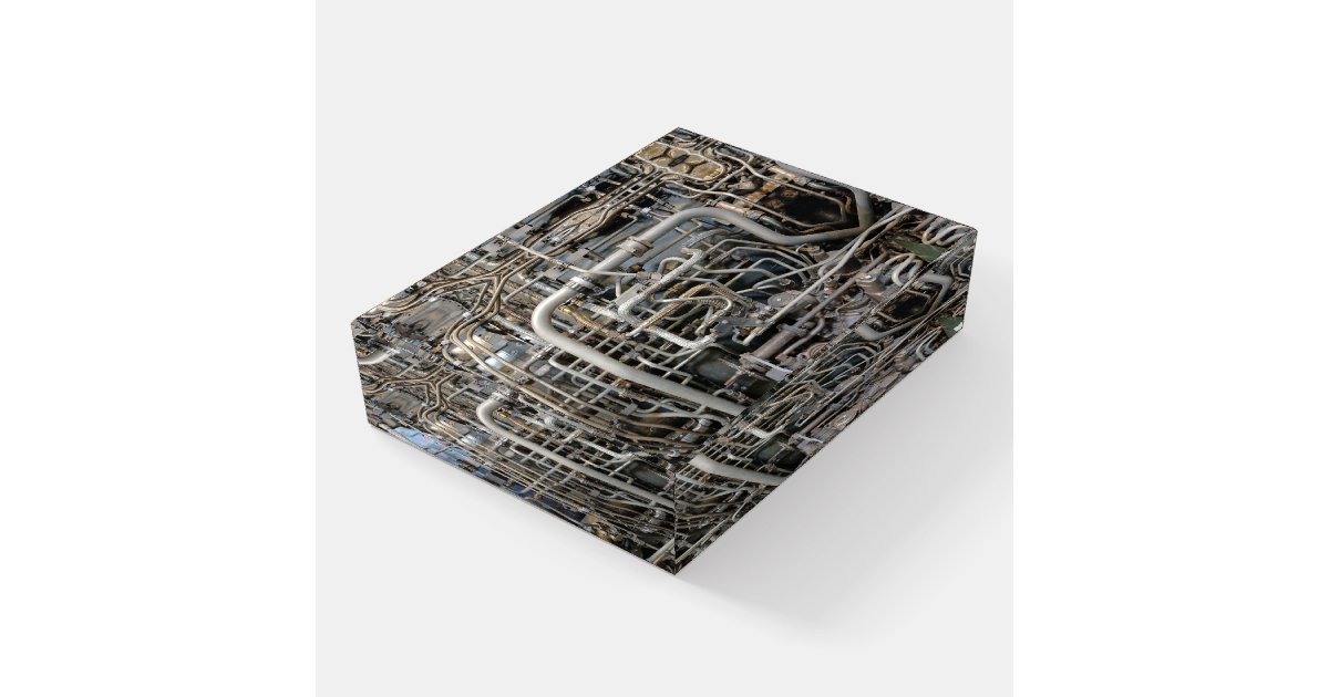 Vintage Jet Engine Insides Paperweight | Zazzle