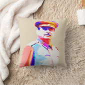 Vintage Joseph Stalin WW2 Russia Dictator Colorful Throw Pillow | Zazzle
