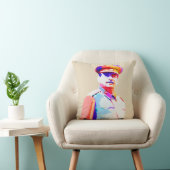 Vintage Joseph Stalin WW2 Russia Dictator Colorful Throw Pillow | Zazzle