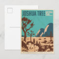 Vintage Joshua Tree national Park illustrated Postcard | Zazzle