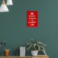 Vintage Keep Calm and Carry On WWII Propaganda Poster | Zazzle