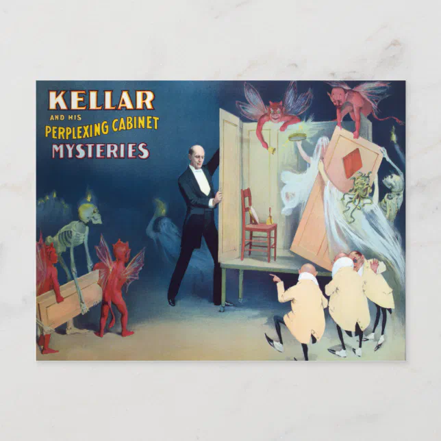 Vintage Kellar Magic Poster Postcard | Zazzle