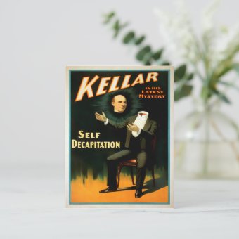 Vintage Kellar Magic Poster Postcard | Zazzle