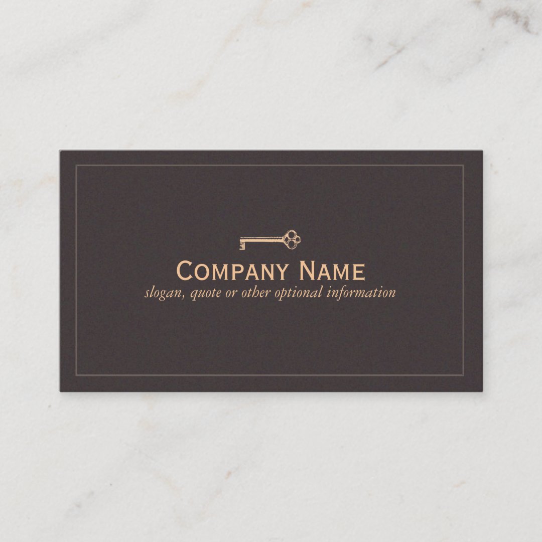 Vintage Key Business Card | Zazzle