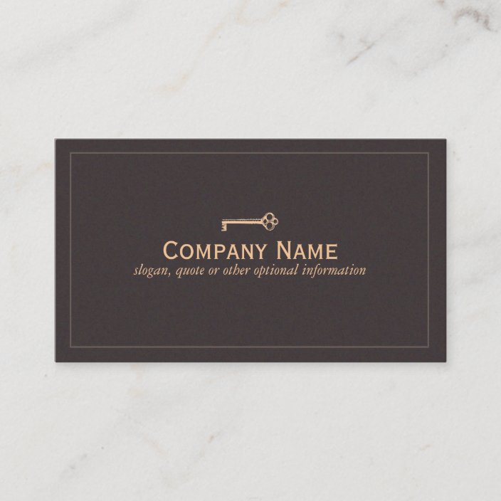 Vintage Key Business Card | Zazzle.com