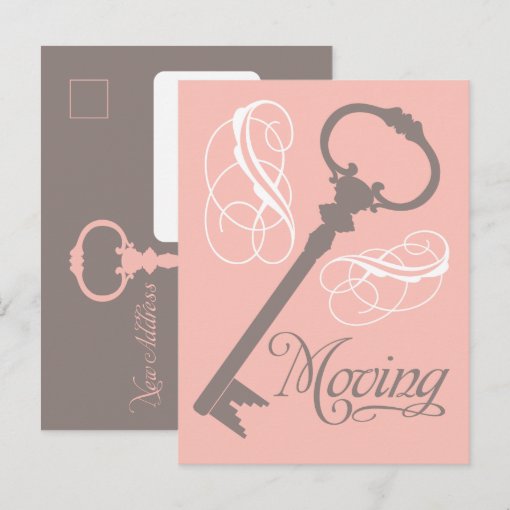 Vintage Key Moving Postcards | Zazzle
