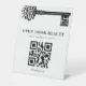 Vintage Key QR Code Pedestal Sign | Zazzle