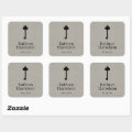 Vintage Key Realtor Real Estate Interior Designer Square Sticker | Zazzle