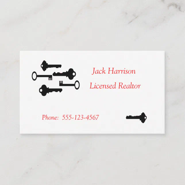 Vintage Keys Business Card | Zazzle