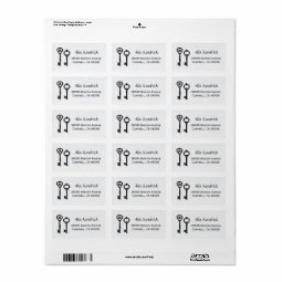 Vintage Keys Labels - White | Zazzle