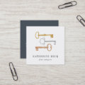 Vintage Keys Square Business Card | Zazzle