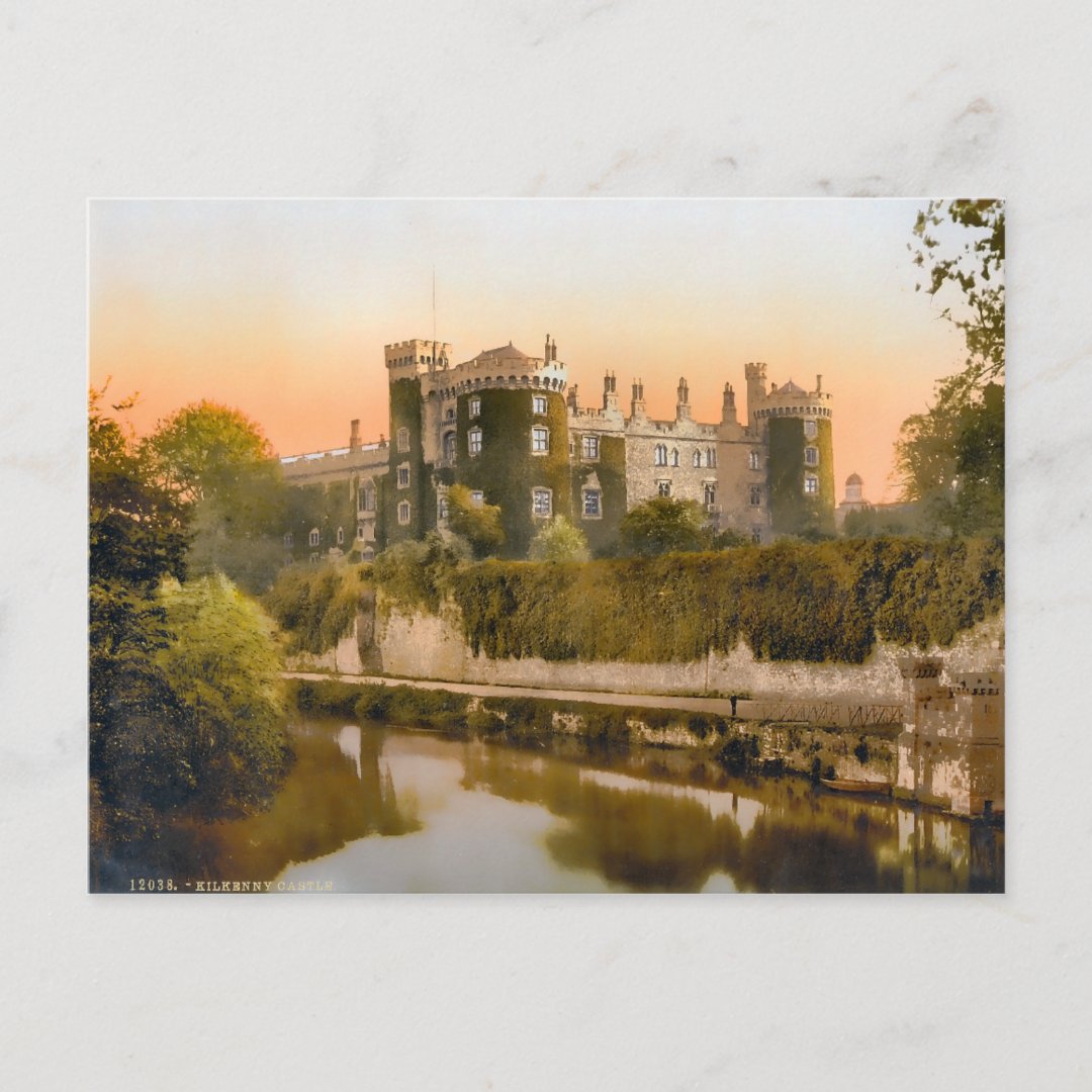 Vintage Kilkenny Castle Ireland Postcard | Zazzle